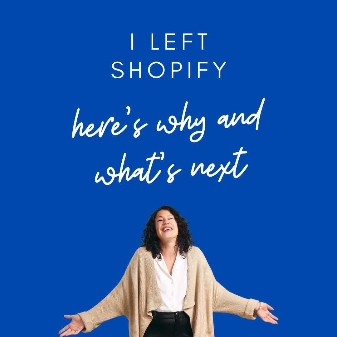 I left Shopify 🏼 here's why and what's next – Caitlin Teed