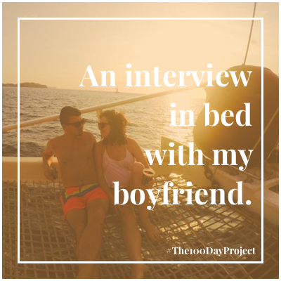 An interview in bed with my boyfriend 🛏 – Caitlin Teed
